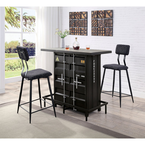 17 Stories 2 - Person Bar Height Table Set (set Of 3) | Wayfair